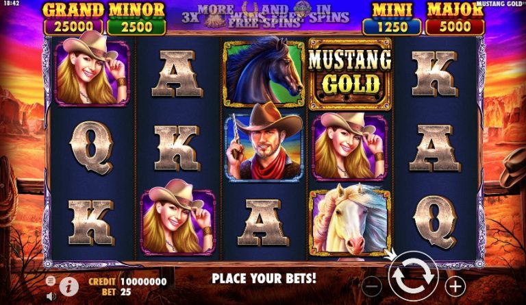Juega la tragamonedas Mustang Gold en línea. Resumen de bonificaciones, RTP y jugabilidad